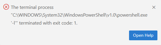 救命cursor总是报错 C WINDOWS System32 WindowsPowerShell v1 0 powershell exe